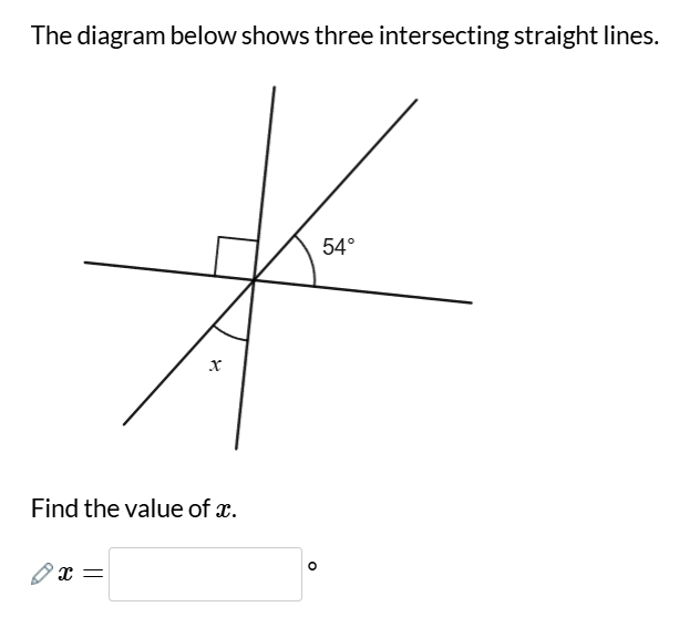 The diagram below shows three intersecting | StudyX
