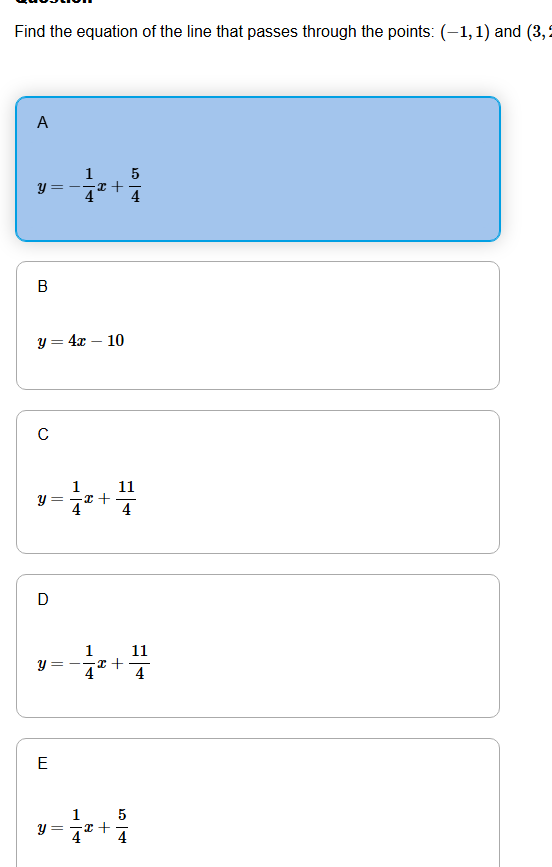 Find the equation of the line that passes | StudyX
