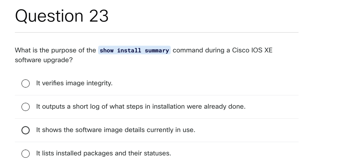 What is the purpose of the `show install | StudyX