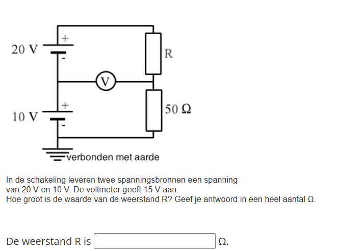 In de schakeling leveren twee | StudyX