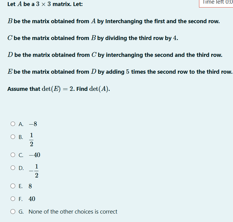 Let $A$ be a $3 3$ matrix. Let: $B$ be | StudyX