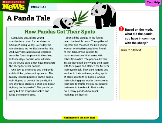 2 Based on the myth, what did the panda cub | StudyX