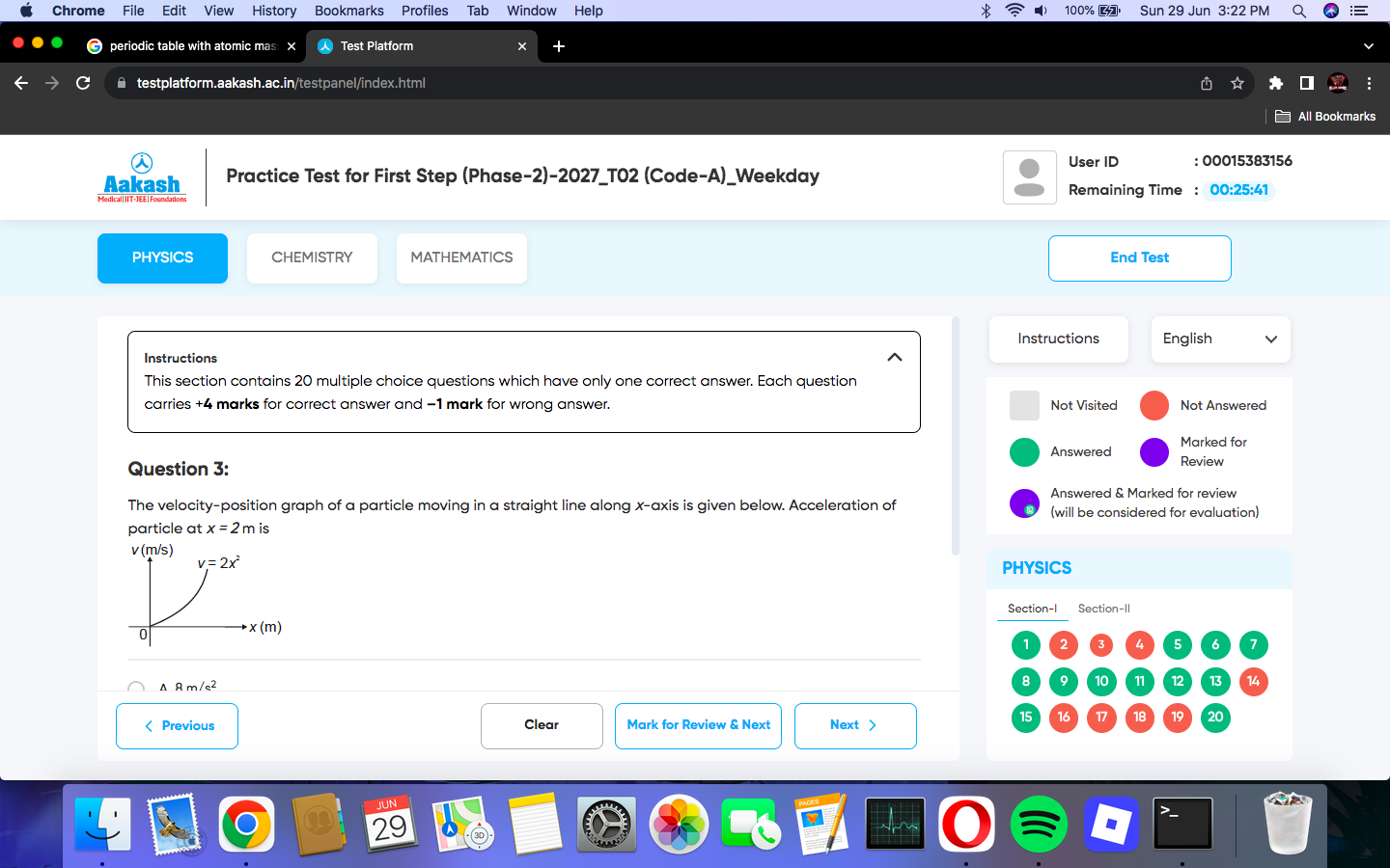 Question 3: The velocity-position graph of a | StudyX