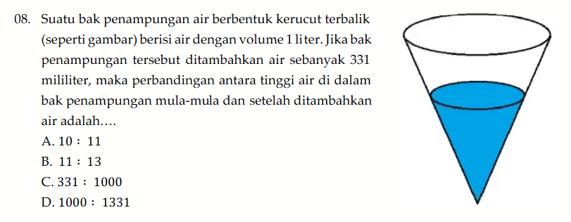 08. Suatu bak penampungan air berbentuk | StudyX