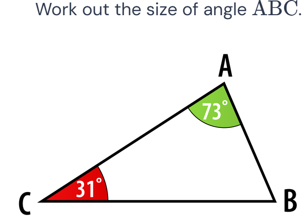 Work out the size of angle ABC. In a | StudyX