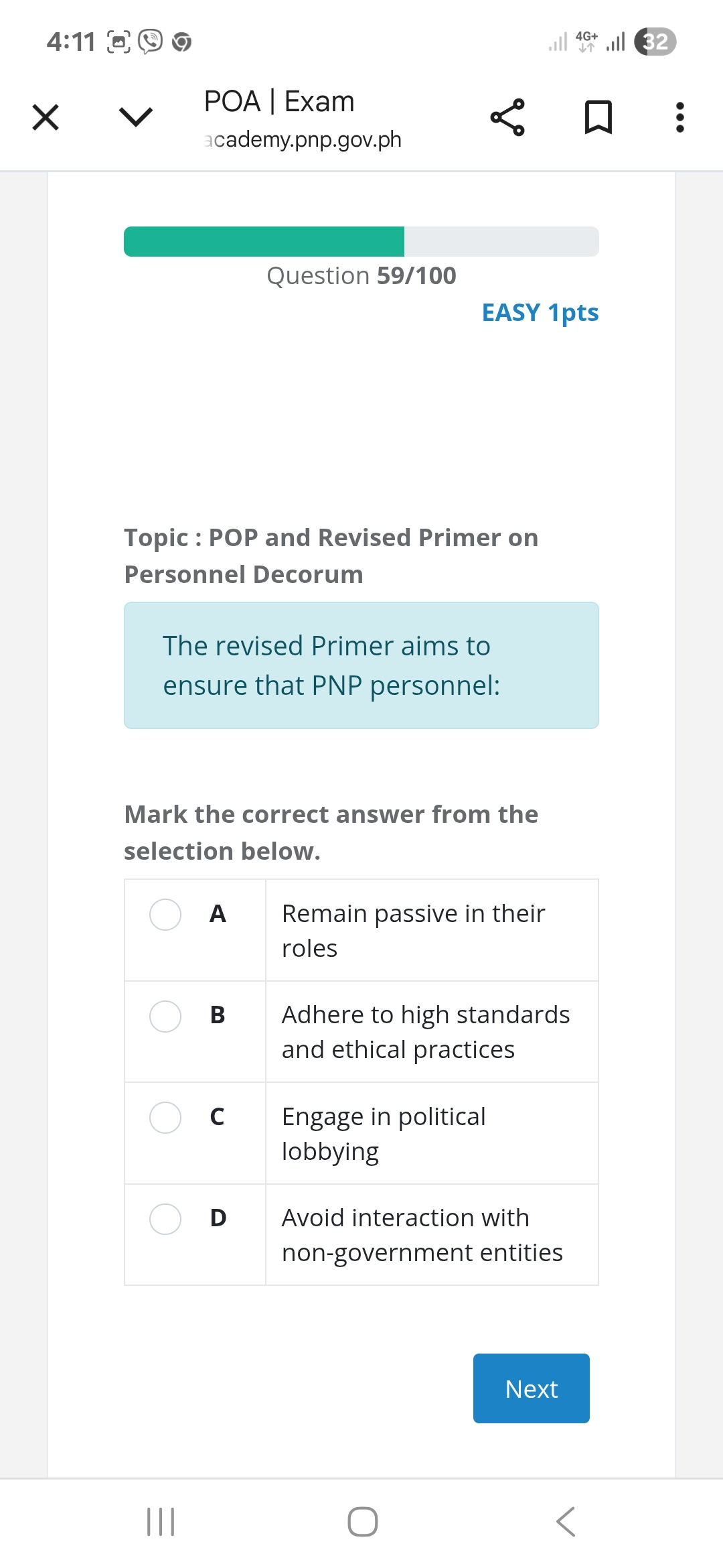 Topic: POP and Revised Primer on Personnel | StudyX