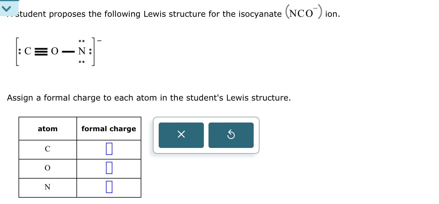 A student proposes the following Lewis | StudyX