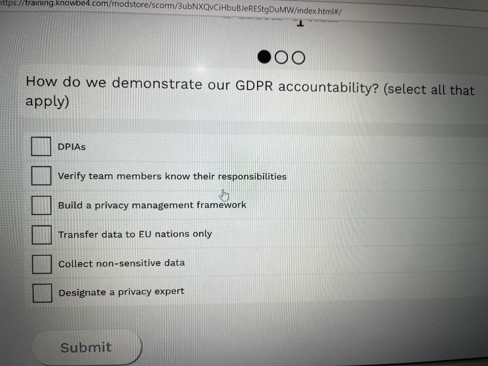 How do we demonstrate our GDPR | StudyX