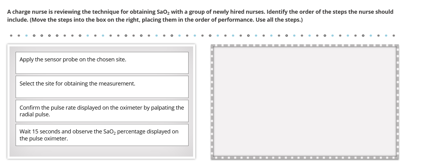 A charge nurse is reviewing the technique | StudyX