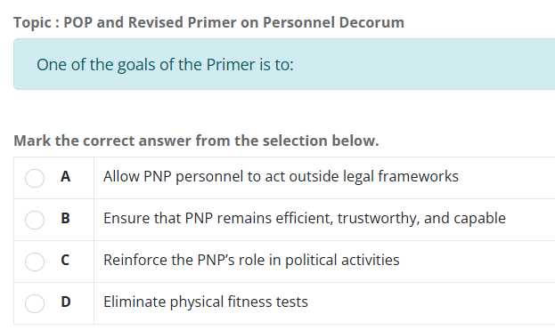One of the goals of the Primer is to: Mark | StudyX