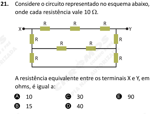 21. Considere o circuito representado no | StudyX