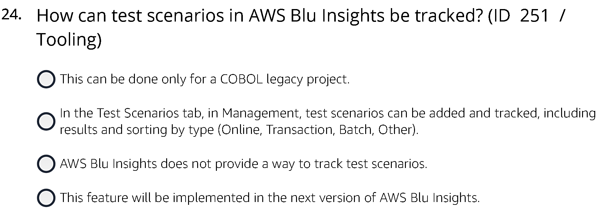 24. How can test scenarios in AWS Blu | StudyX