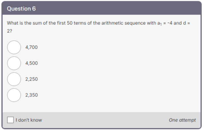 What is the sum of the first 50 terms of the | StudyX