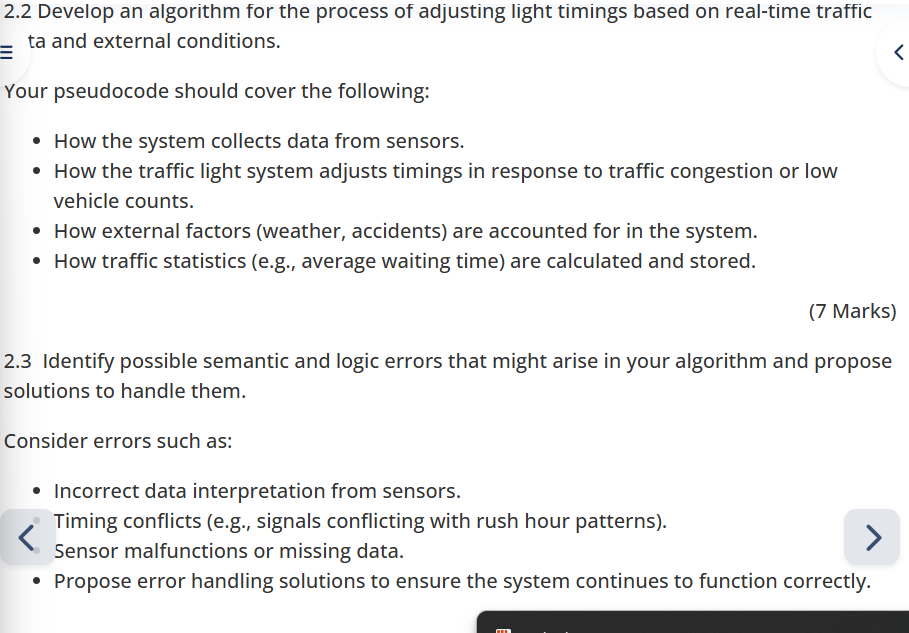 2.2 Develop an algorithm for the process of | StudyX