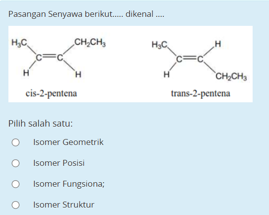 Pasangan Senyawa berikut..... dikenal .... | StudyX