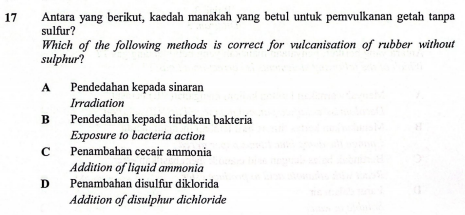 17 Antara yang berikut, kaedah manakah yang | StudyX