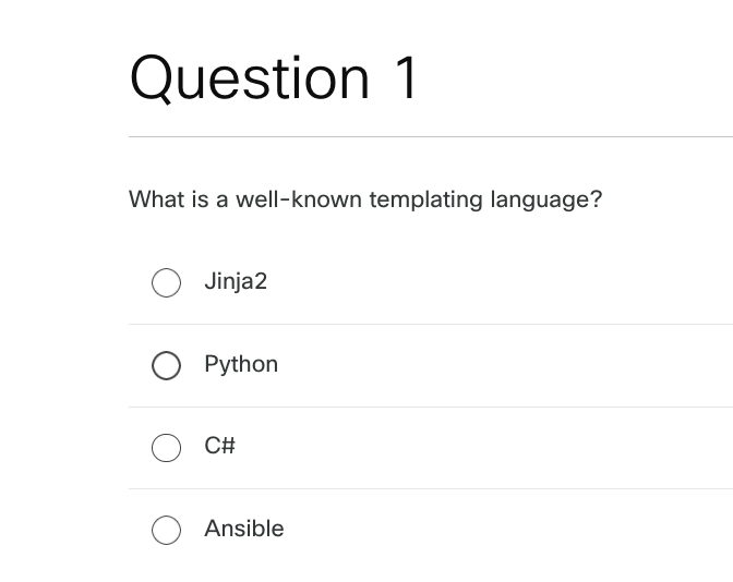 What is a well-known templating language? | StudyX