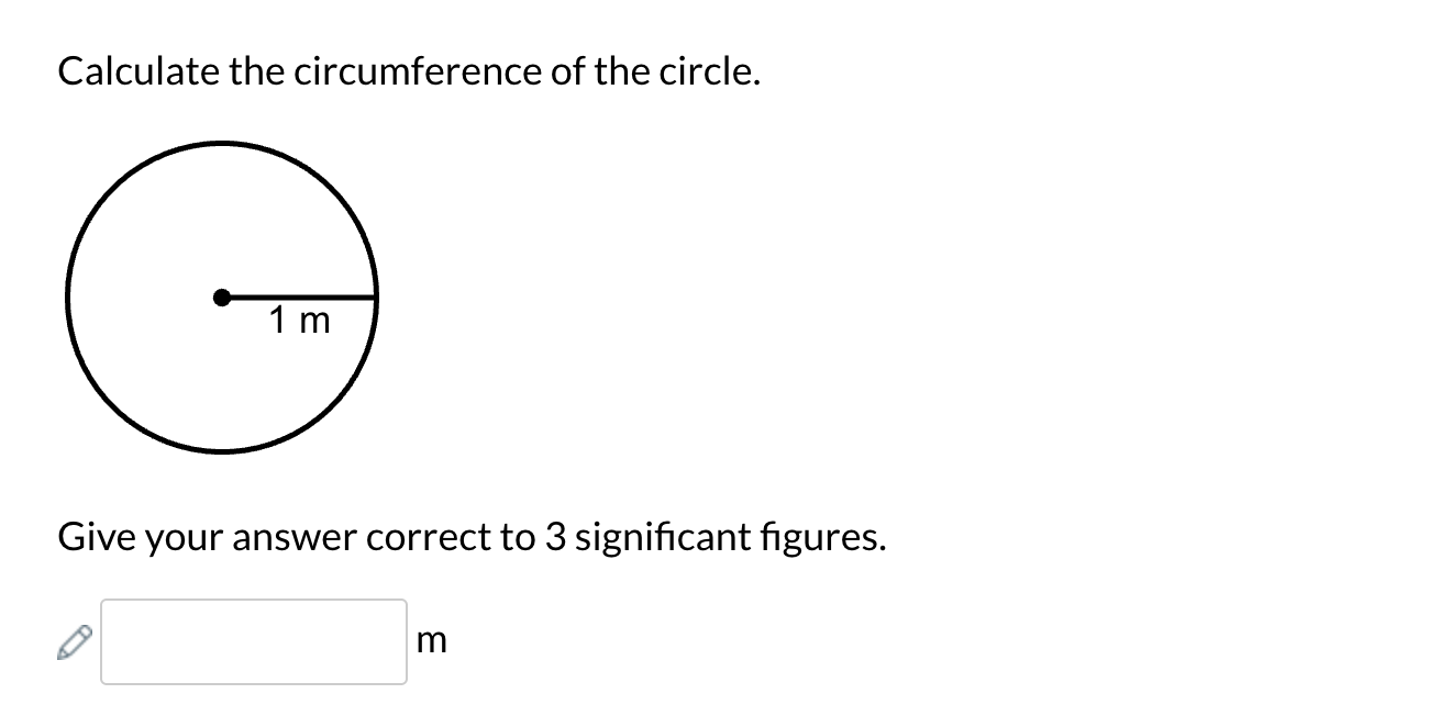 Calculate the circumference of the circle. | StudyX