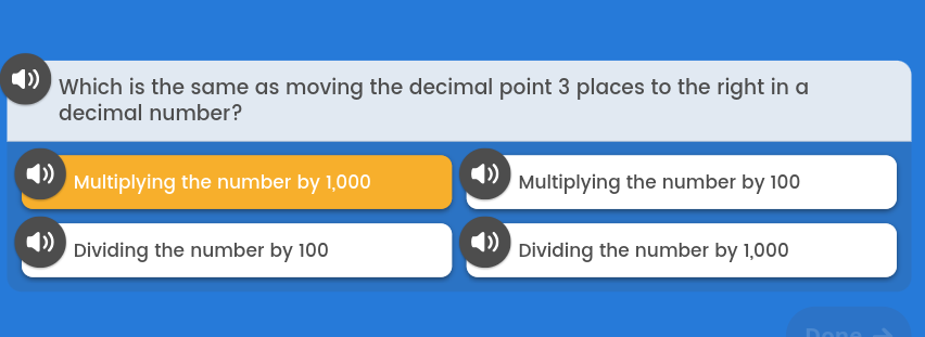 Which is the same as moving the decimal | StudyX