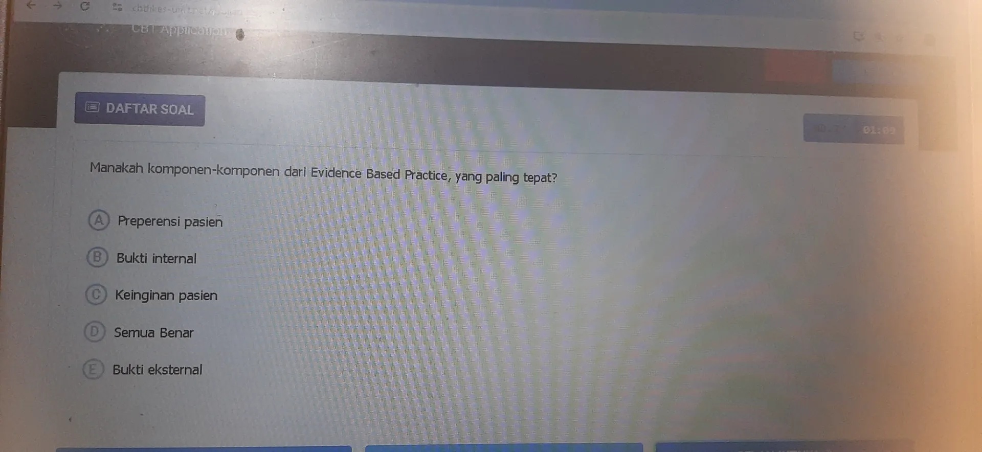 Manakah komponen-komponen dari Evidence | StudyX