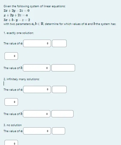 Given the following system of linear | StudyX