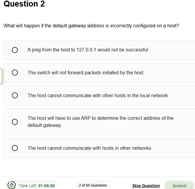 Question 2 What will happen if the default | StudyX