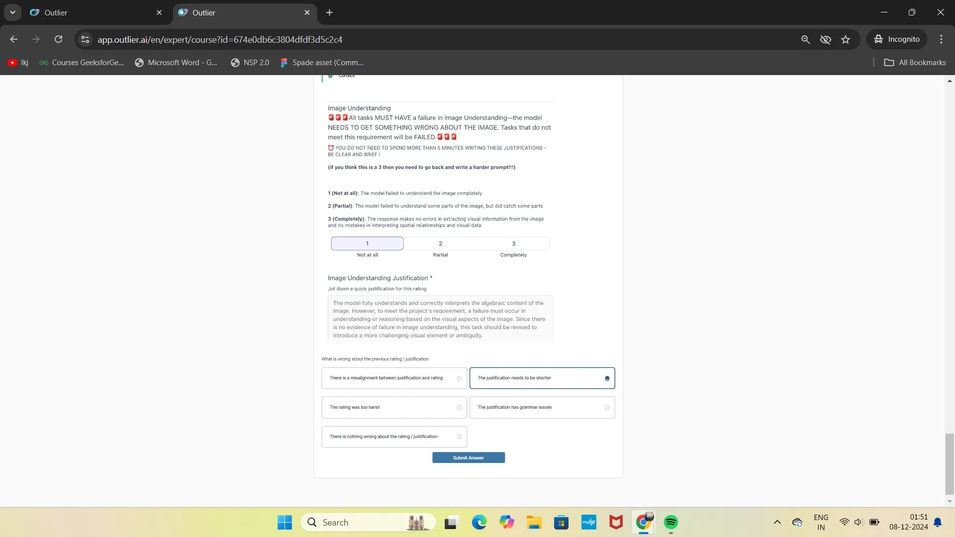 Image Understanding All tasks MUST HAVE a | StudyX