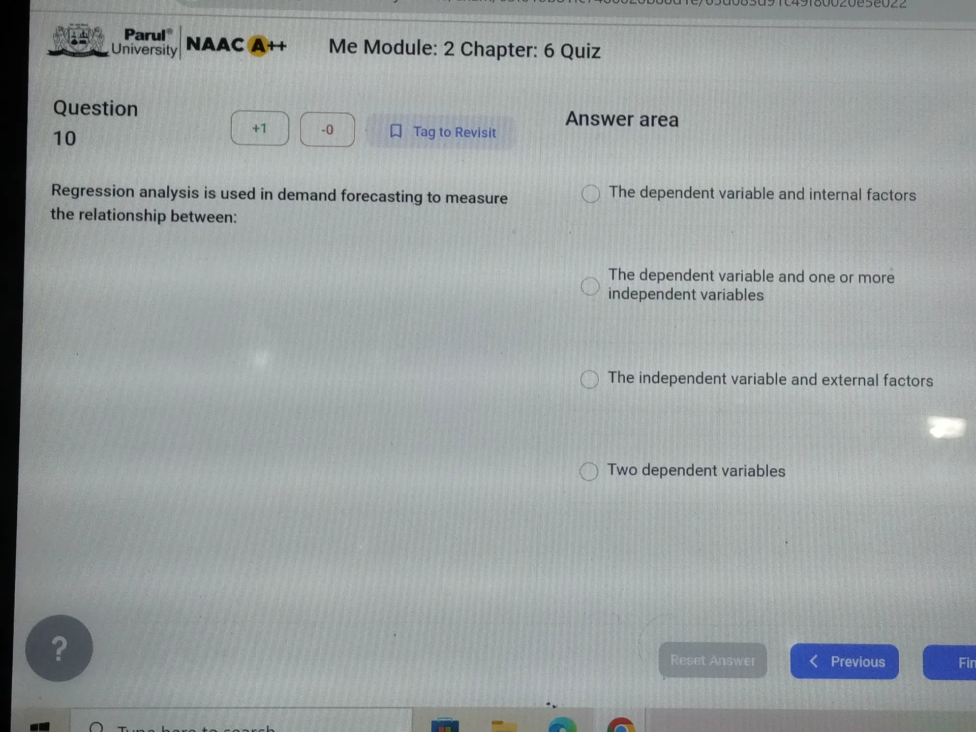 Regression analysis is used in demand | StudyX