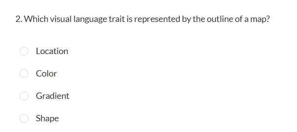 2 Which visual language trait is represented | StudyX