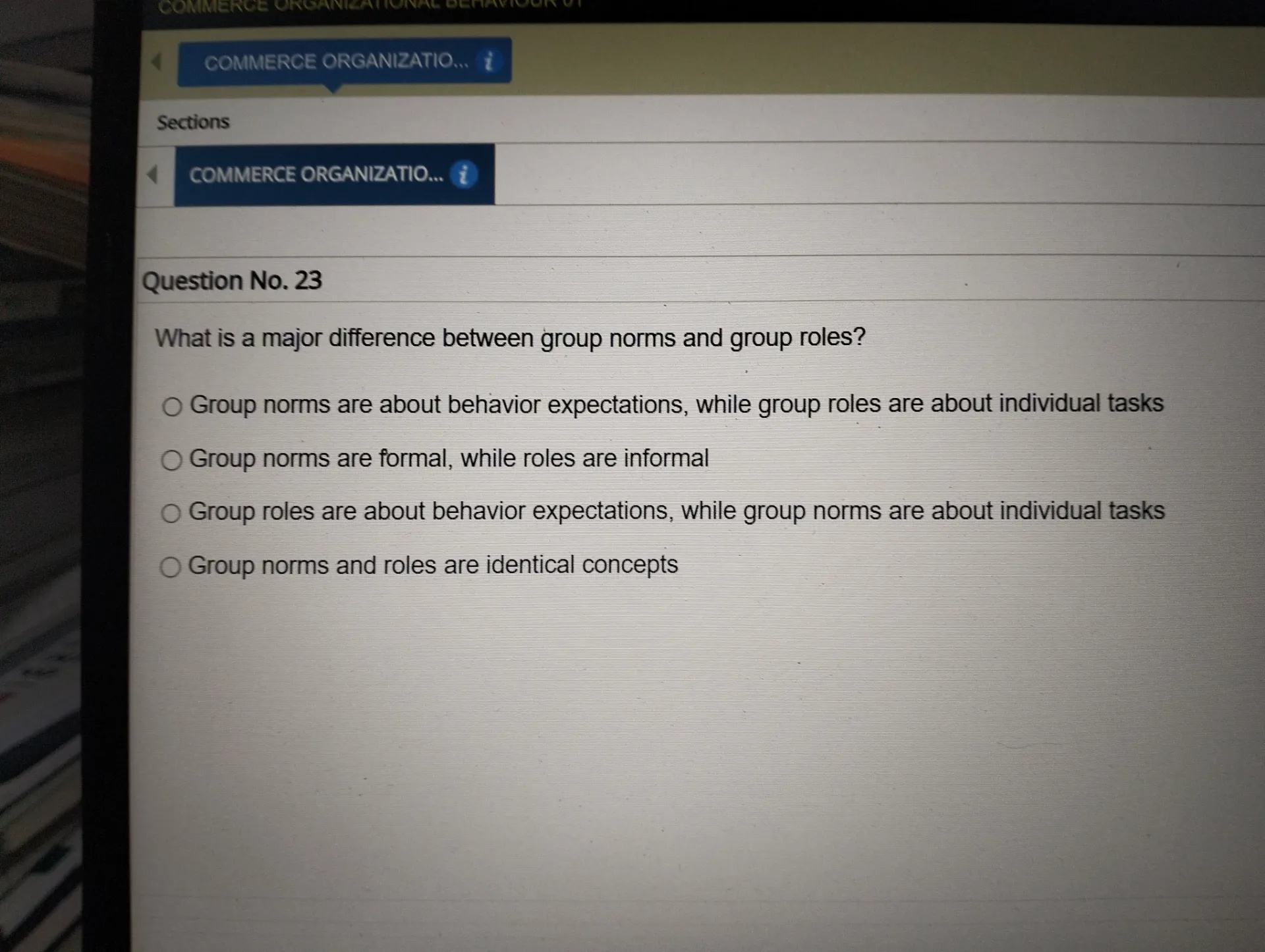 Question No 23 What is a major difference | StudyX
