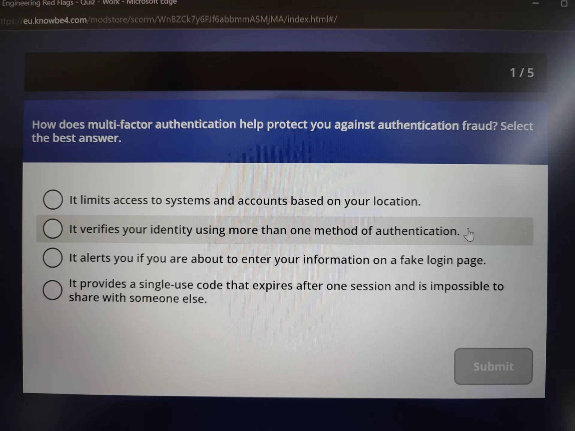 How does multi-factor authentication help | StudyX