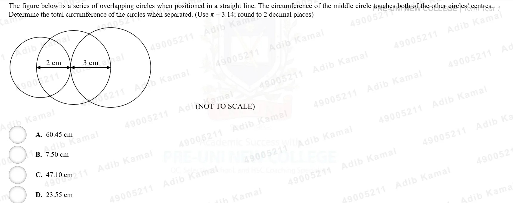 The figure below is a series of overlapping | StudyX