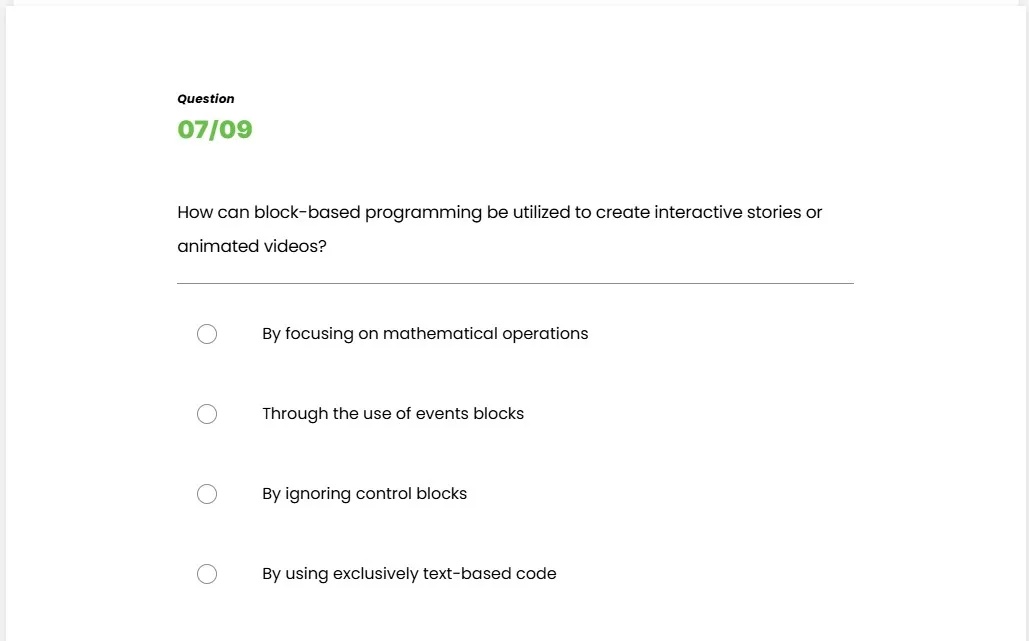 How can block-based programming be utilized | StudyX