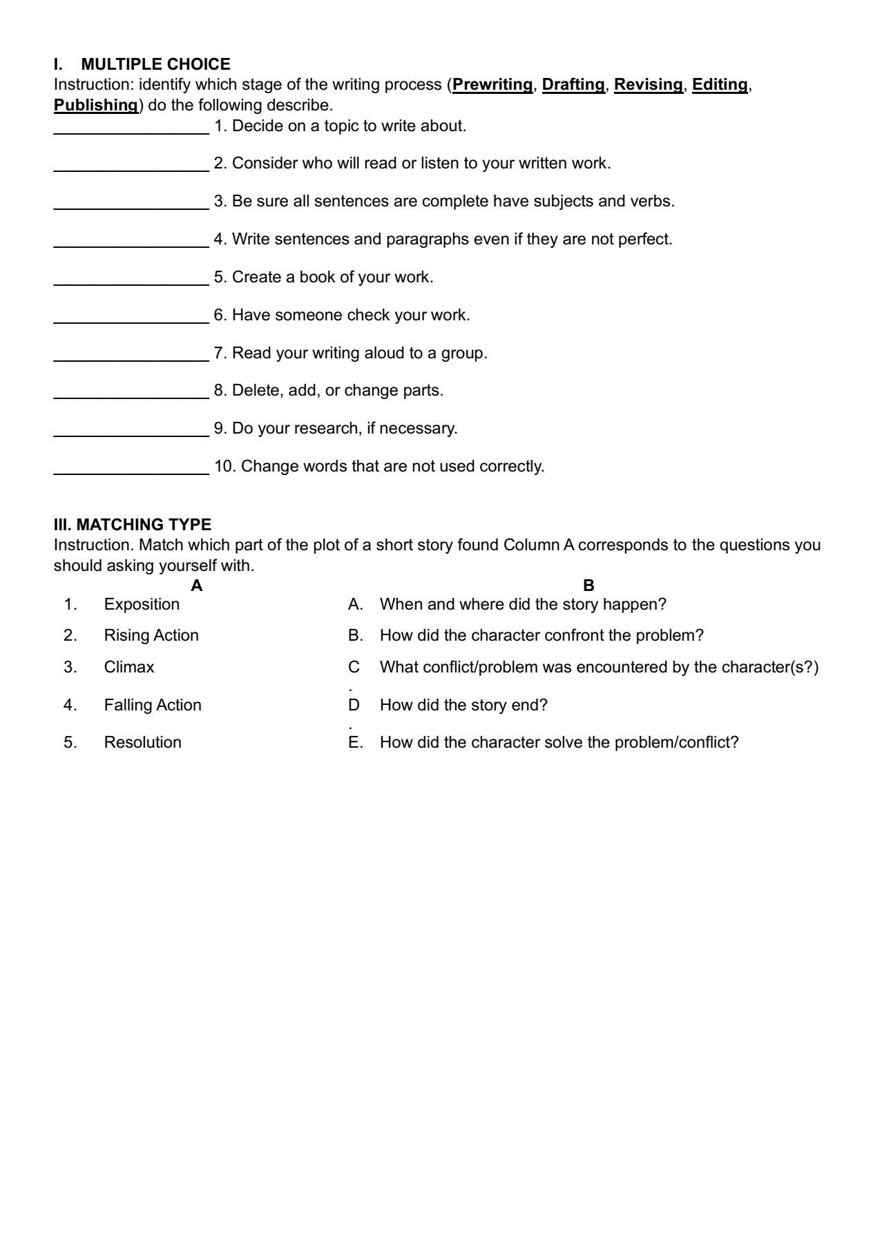 I MULTIPLE CHOICEInstruction identify which | StudyX