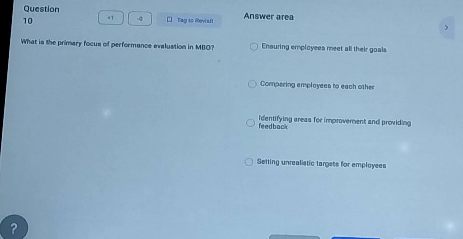 What is the primary focus of performance | StudyX