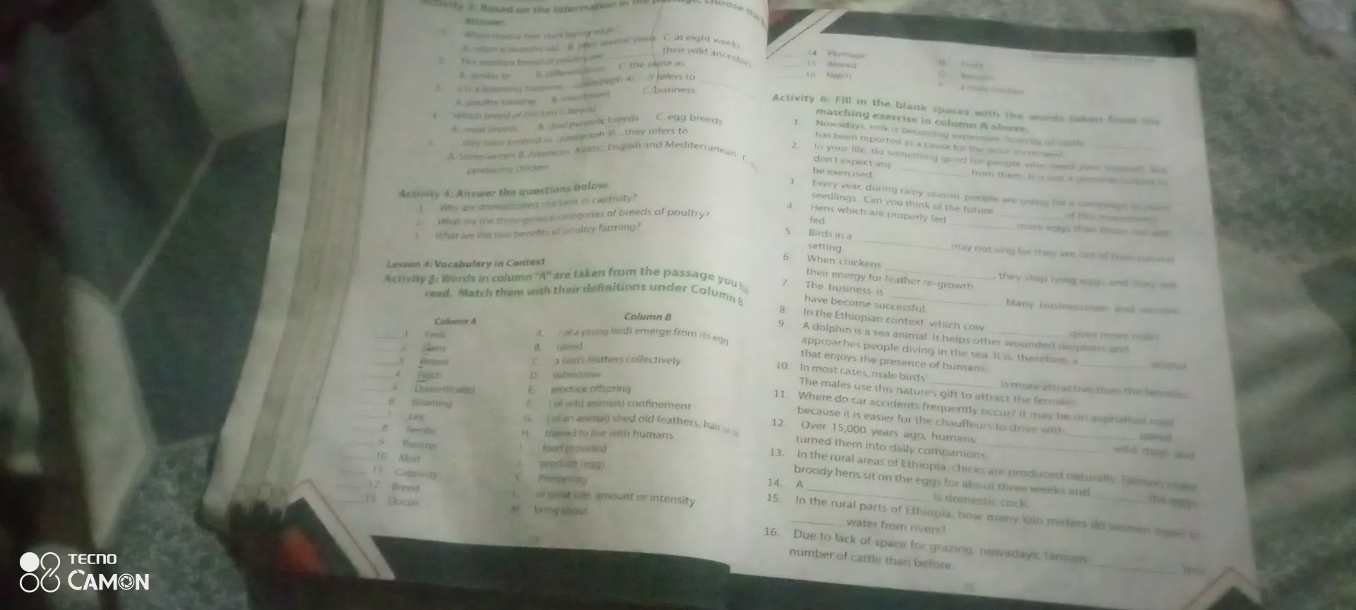 Activity 4 Answer the questions below 1 Why | StudyX