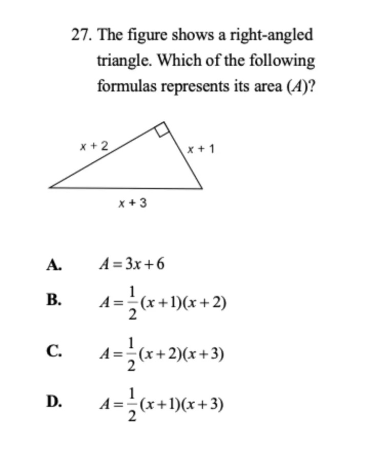 27 The figure shows a right-angled triangle | StudyX