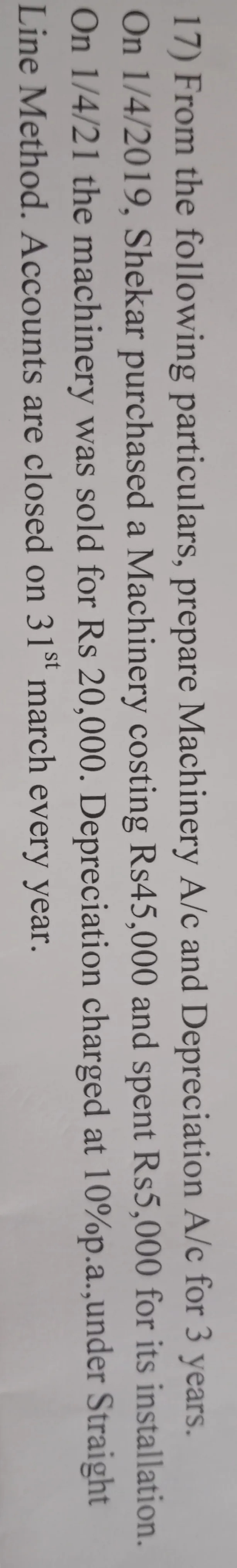 17) From the following particulars prepare | StudyX