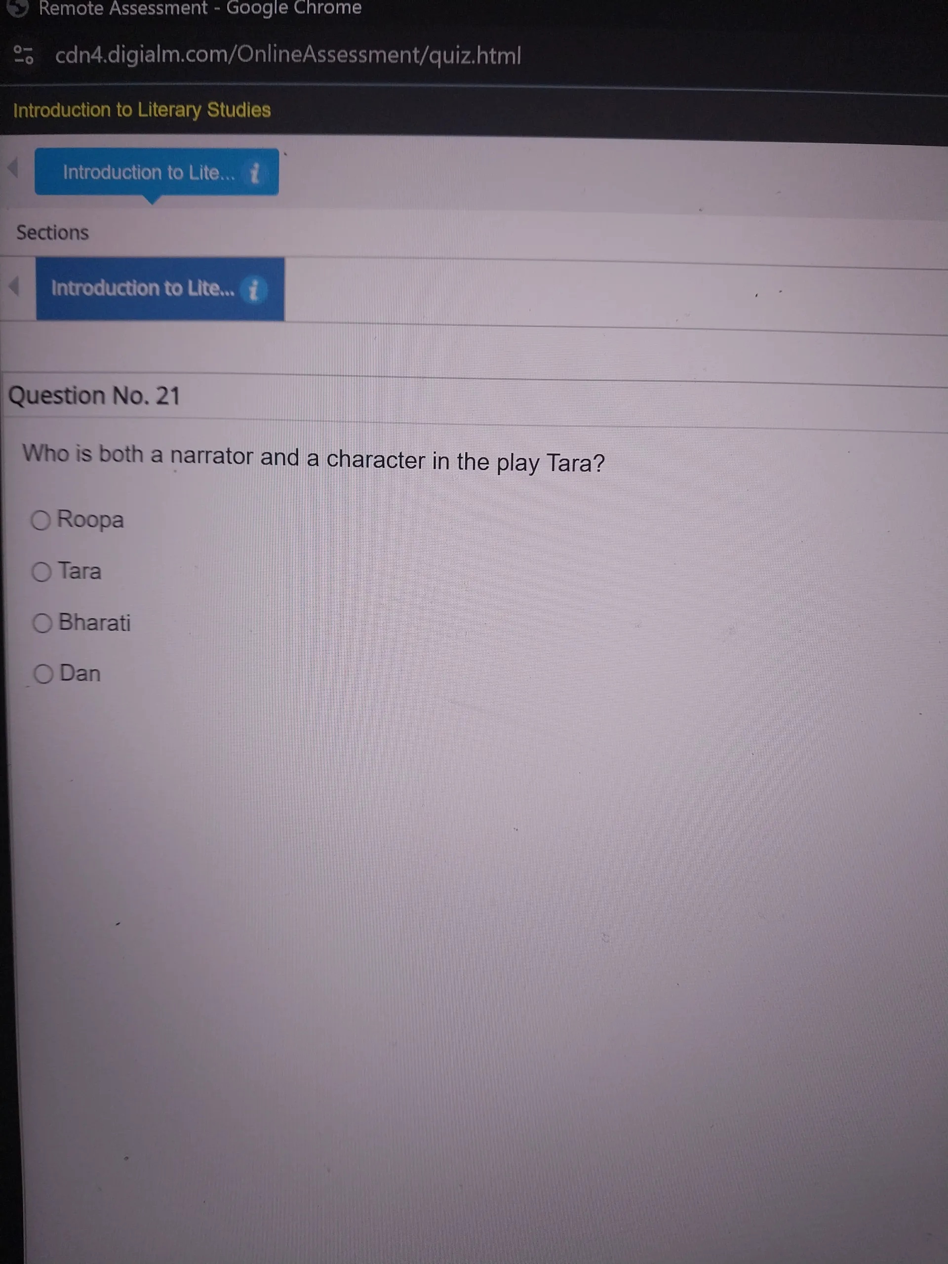 Question No 21 Who is both a narrator and a | StudyX