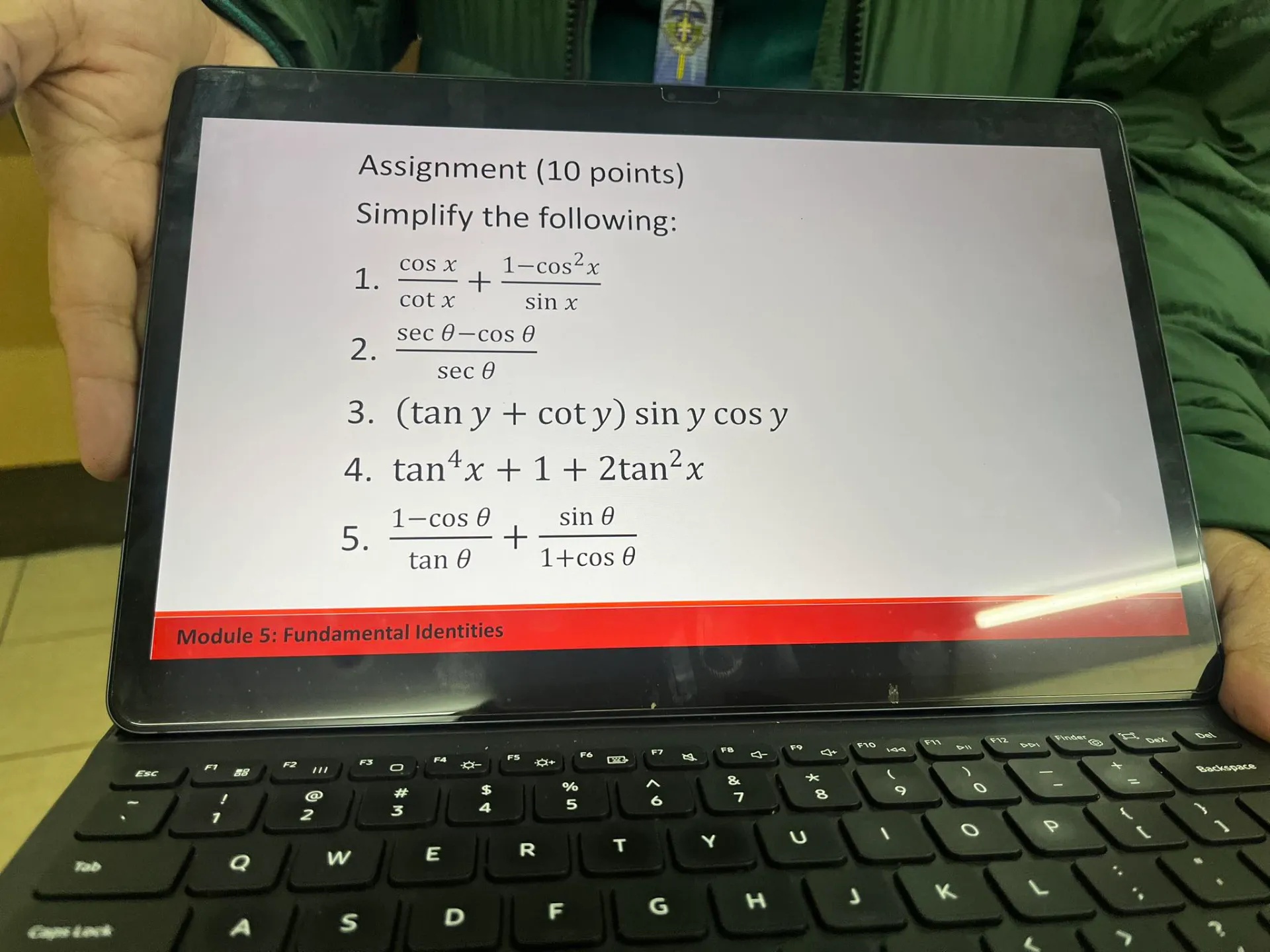 Assignment (10 points) Simplify the | StudyX