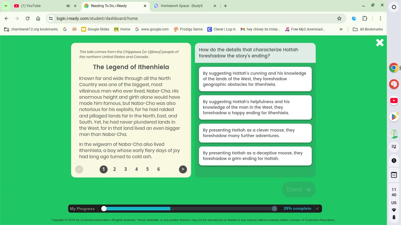 How do the details that characterize Hottah | StudyX