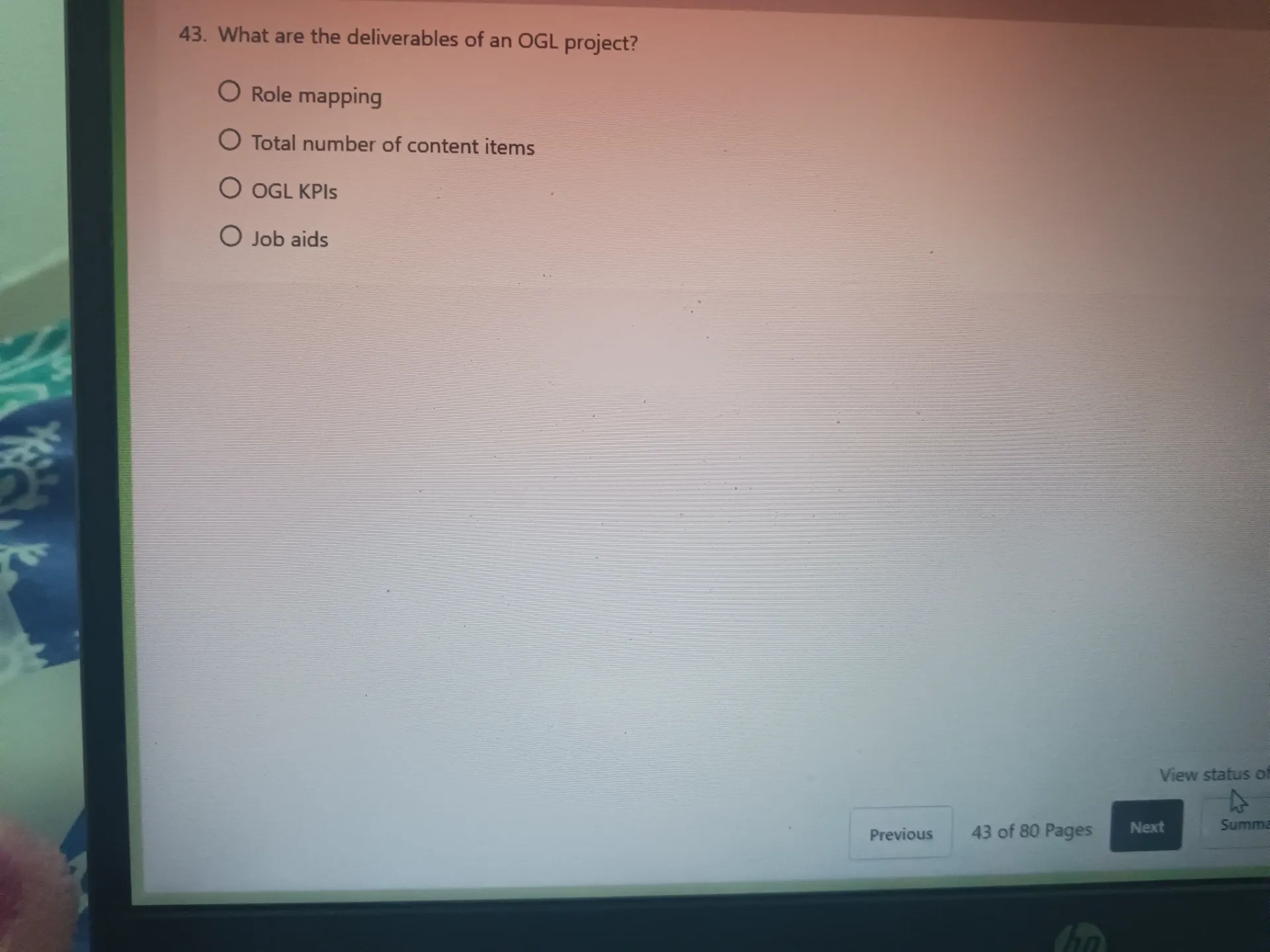 43 What are the deliverables of an OGL