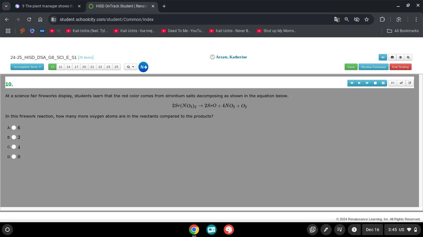 At a science fair fireworks display students | StudyX