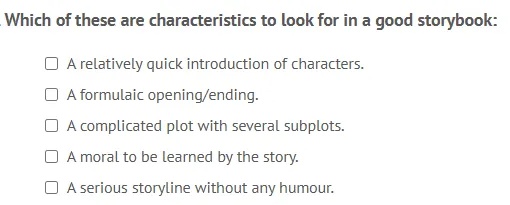 Which of these are characteristics to look | StudyX