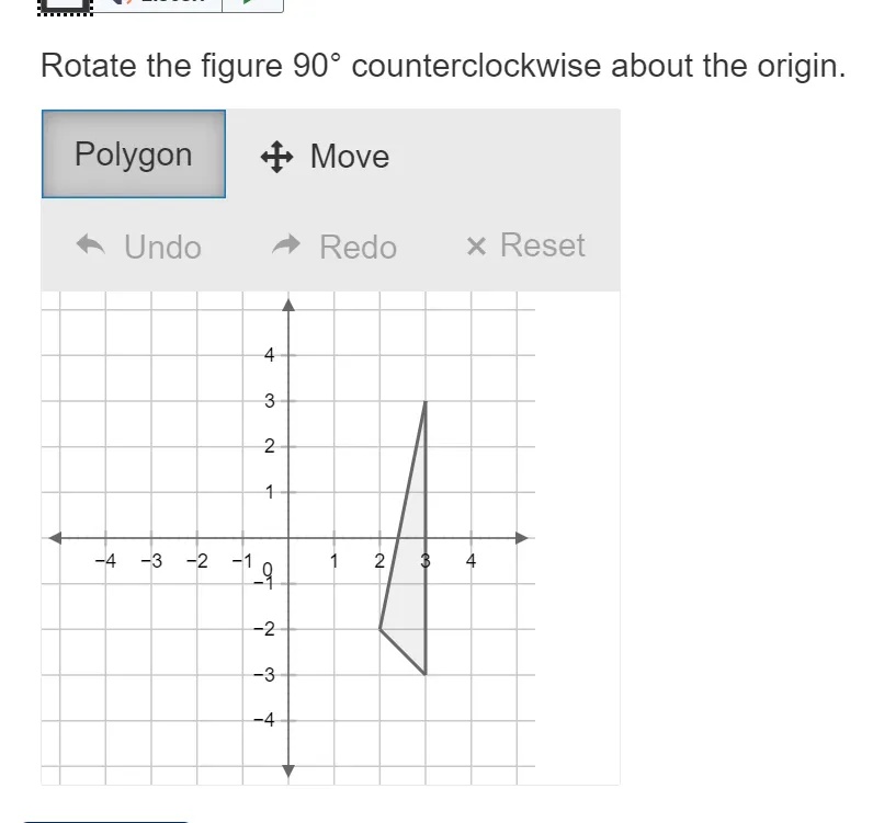 Rotate the figure 90 counterclockwise about | StudyX