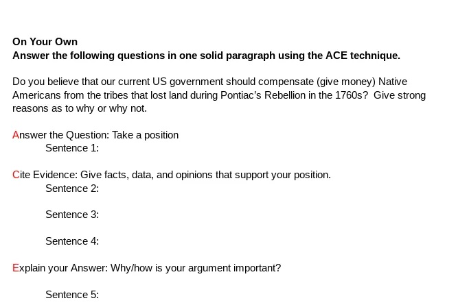 On Your Own Answer the following questions | StudyX