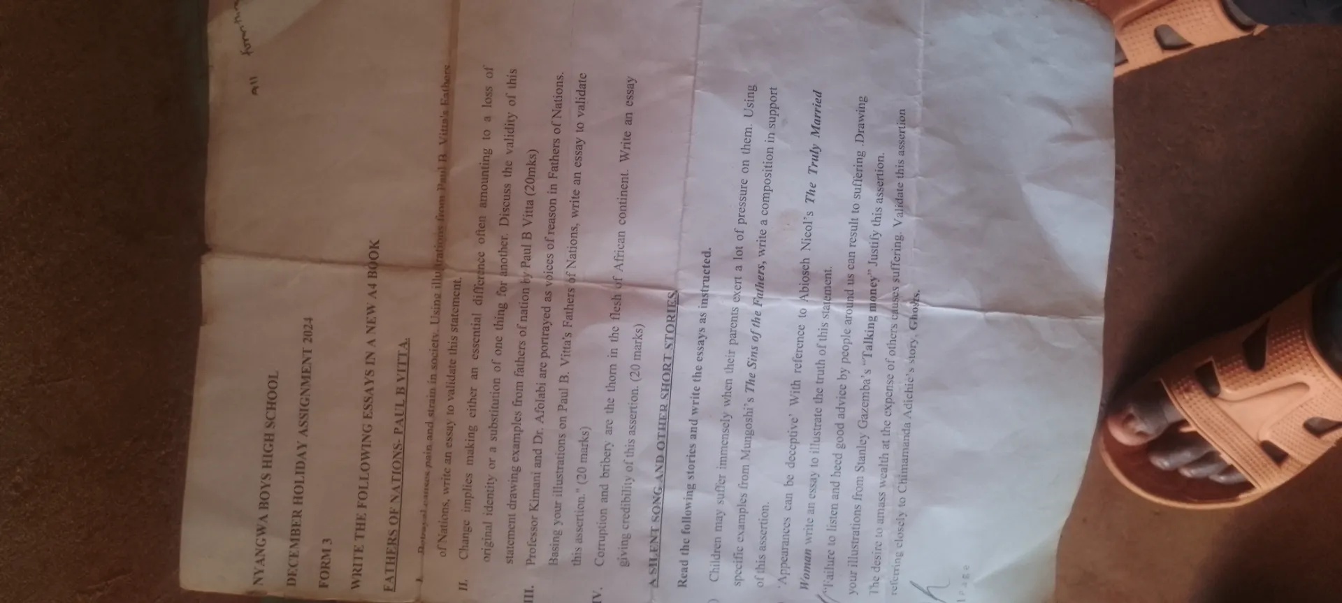 NYANGWA BOYS HIGH SCHOOL DECEMBER HOLIDAY | StudyX