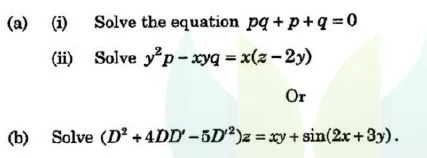 (a) (i) Solve the equation pq+p+q=0 (ii) | StudyX