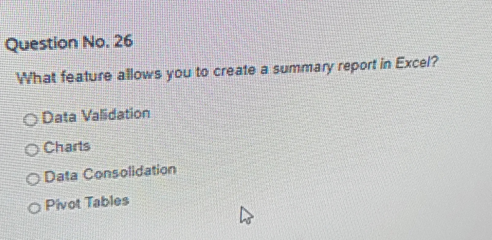 Question No 26 What feature allows you to | StudyX
