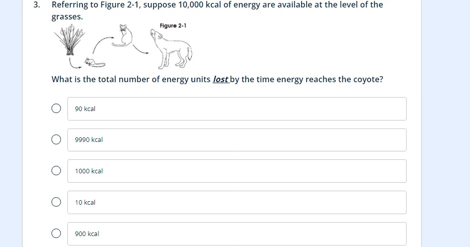 3 Referring to Figure 2-1 suppose 10000 kcal | StudyX